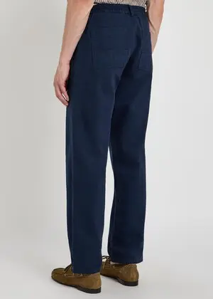 FORET Straight-leg Cotton Twill Trousers
