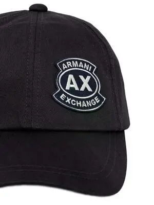 Armani Exchange Baseball Cap With Logo Patch - Blue