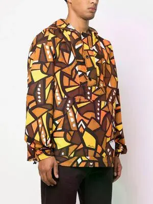 Moschino Hooded Windbreaker Jacket