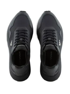 Emporio Armani Logo Plaque Lace-up Sneakers