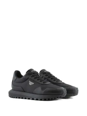 Emporio Armani Logo Plaque Lace-up Sneakers