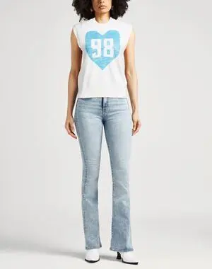 Maje Sleeveless Knit Sweater With Heart Motif