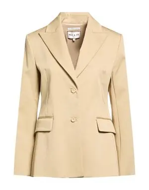 Paul & Joe Single-breasted Blazer In Sand Cotton Elastane