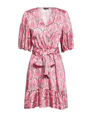Liu Jo Polyester Mini Dress With Floral Print And Belt