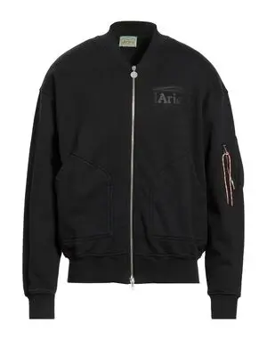 Aries Zip Up Cotton Sweatshirt