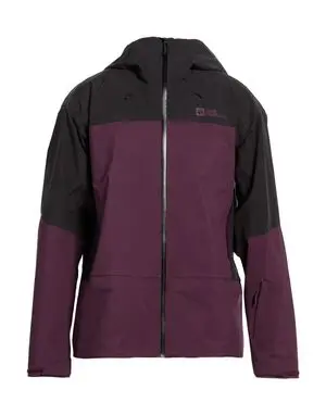 JACK WOLFSKIN Two-tone Hooded Zip-up Windbreaker Jacket