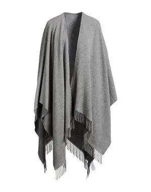 PUROTATTO Virgin Wool, Cashmere & Polyester Cape - Grey