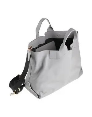 N°21 Maxi Shopper Bag In Pebbled Leather - Grey
