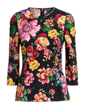 Dolce & Gabbana Floral Print Viscose & Elastane Top
