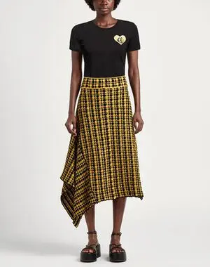 Just Cavalli Cotton Elastane T-shirt With Metallic Heart Detail - Black