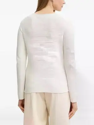 Marc O'polo Fine-knit Long-sleeve Sweater - White