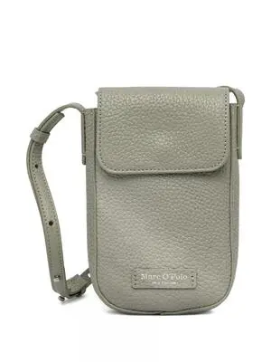 Marc O'polo Grained Leather Phone Bag - Green