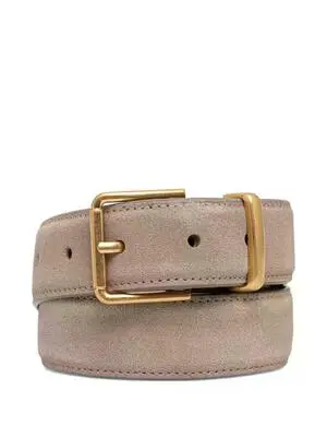 Marc O'polo Suede Finish Buckle Belt - Neutrals