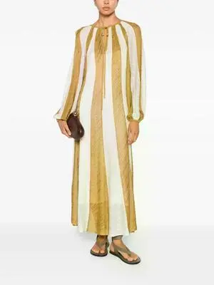 Zimmermann Mahon Splice Long-sleeve Maxi Dress