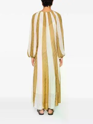 Zimmermann Mahon Splice Long-sleeve Maxi Dress