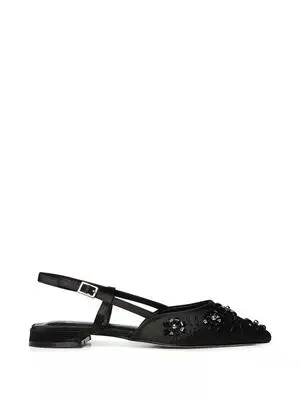 V°73 Kayla Embellished Slingback Flat Pumps