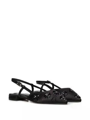 V°73 Kayla Embellished Slingback Flat Pumps