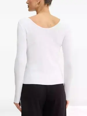 Armani Exchange Ribbed Knit Long Sleeve Sweater