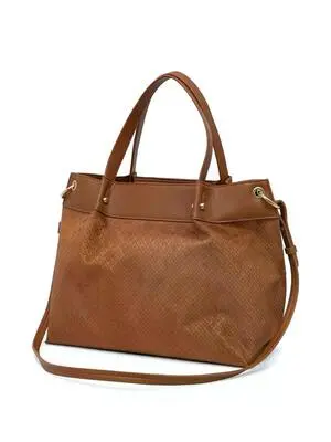 Armani Exchange Monogram Logo Detail Tote Bag