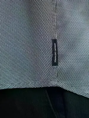 Armani Exchange Geometric-pattern Long-sleeve Shirt