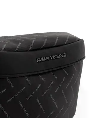 Armani Exchange All-over Logo Print Belt Bag