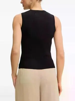 Armani Exchange Embroidered Ribbed Top