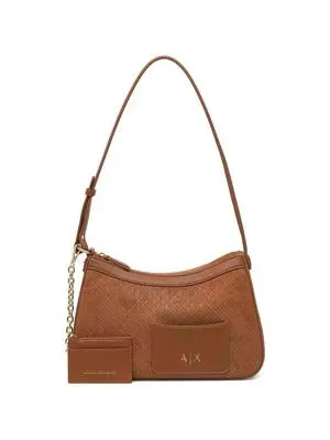 Armani Exchange Monogram Shoulder Bag - Brown