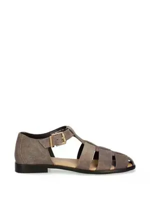 Marc O'polo Suede Caged Sandals - Grey