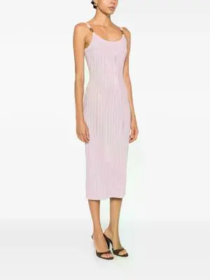 Versace Medusa Rib-knit Midi Dress