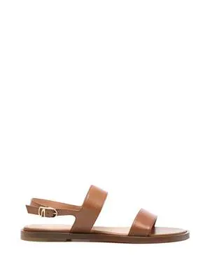 Santoni Buckle-fastening Leather Sandals - Brown