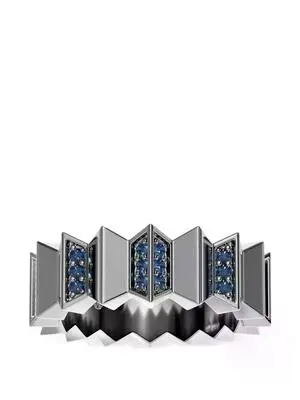 APM MONACO Crystal-embellished Ring - Grey