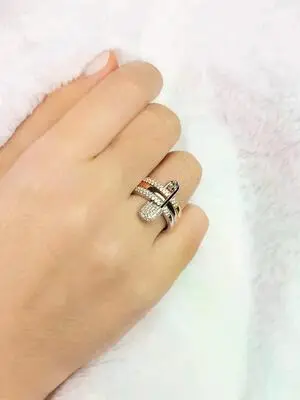 APM MONACO Safety Pin Ring - Silver