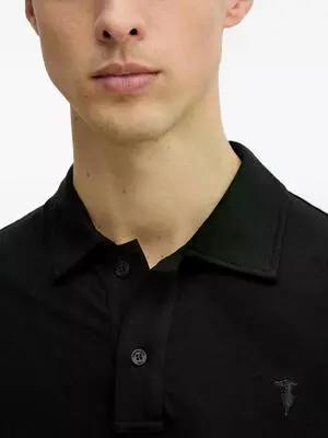 TRUSSARDI Logo-embroidered Piqué Polo Shirt