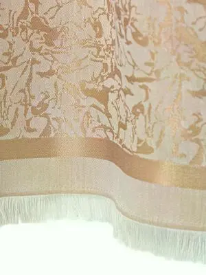 TRUSSARDI Jacquard-woven Frayed Scarf