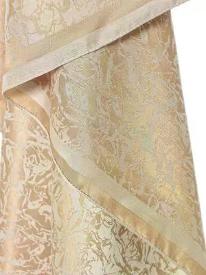 TRUSSARDI Jacquard-woven Frayed Scarf