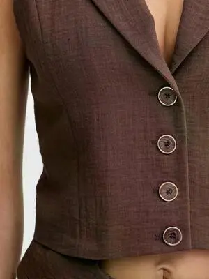SIMONA CORSELLINI Peaked Lapel Vest