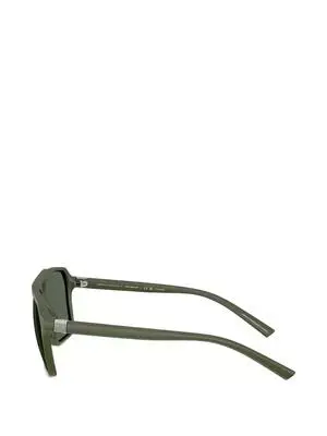 Armani Exchange Double-bridge Pilot Sunglasses