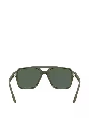 Armani Exchange Double-bridge Pilot Sunglasses