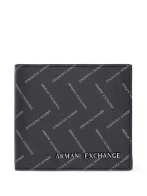 Armani Exchange Logo-print Wallet - Black