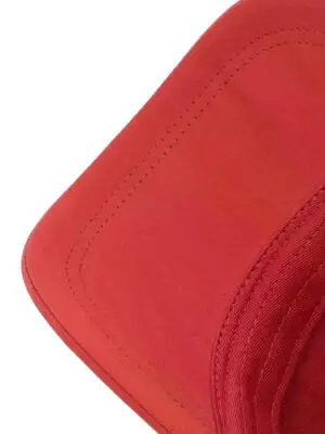 Armani Exchange Logo Detail Baseball Cap - Red
