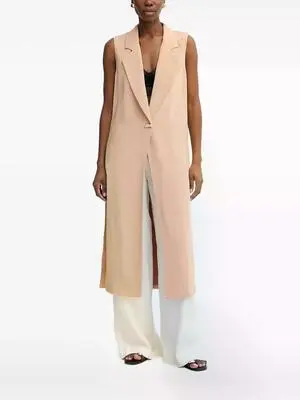 SIMONA CORSELLINI Sleeveless Coat - Neutrals