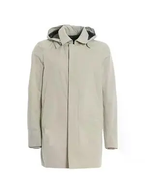 Herno Hooded Raincoat - Grey