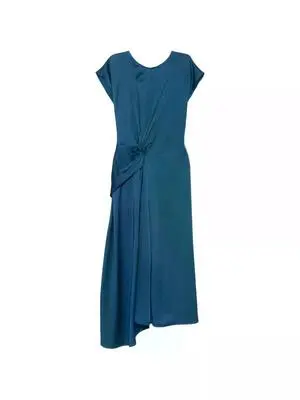 Victoria Beckham Aria Twist-detail Dress - Blue
