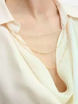 SIMONA CORSELLINI Draped Blouse With Chain Embellishment