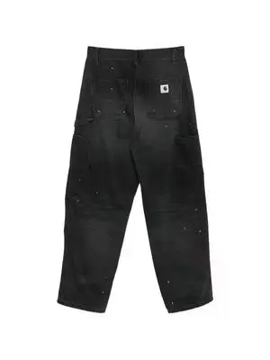 Carhartt Work In Progress Paint-splatter Washed Jeans - Black