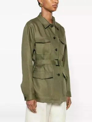 Tagliatore Belted Twill Jacket