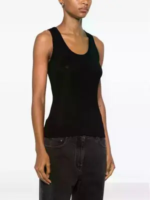 THE ROW Cendrea Ribbed Knit Racerback Tank Top