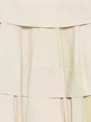 Rochas Tiered Pleated Midi Skirt