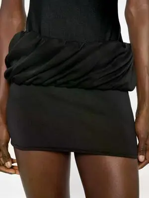OPEN YY Rolled-waist Mini Skirt