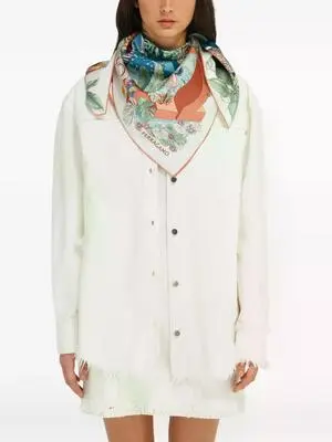 FERRAGAMO Jungle Party-print Silk Scarf
